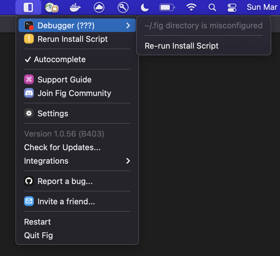 Unable to Configure Fig · Issue #1105 · withfig/fig · GitHub