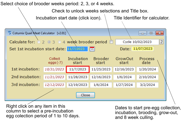 GitHub - inwtx/QuailCalculator: Calculator to determine dates for ...