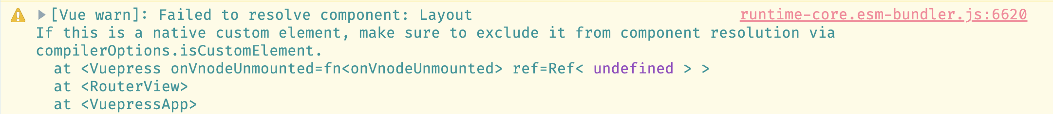 [Bug report] Error "Failed to resolve component: Layout" when extending default theme · Issue ...
