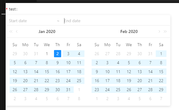 DatePicker.RangePicker After wrapping with getfieldDecorator, the date cannot be entered ...