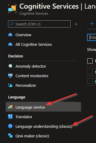 Does Composer support a 'Conversational Language Understanding' project ...