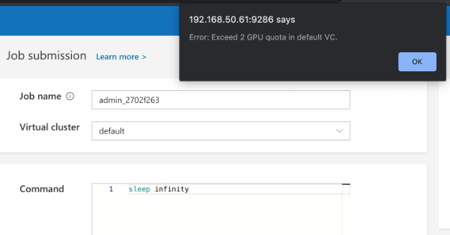 Submitting job setting GPU count to 0 result in error · Issue #4601 · microsoft/pai · GitHub