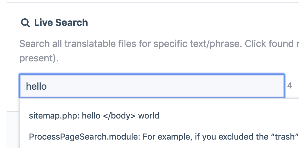 Live Search on translation page stopped working · Issue #126 · processwire/processwire-issues ...