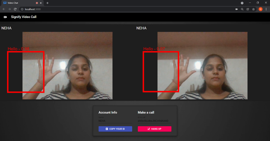 GitHub - nehakalagi/SignifyVideoCall