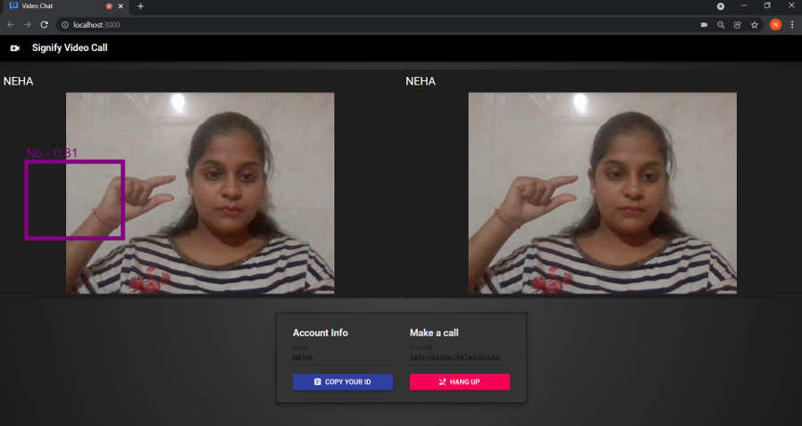 GitHub - nehakalagi/SignifyVideoCall