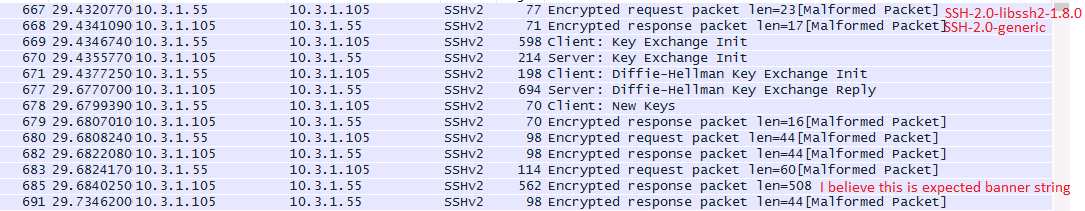 I'm unable to get remote banner. · Issue #285 · libssh2/libssh2 · GitHub