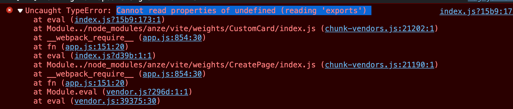Cannot Read Properties Of Undefined Reading Exports · Vitejs Vite · Discussion 8286 · Github