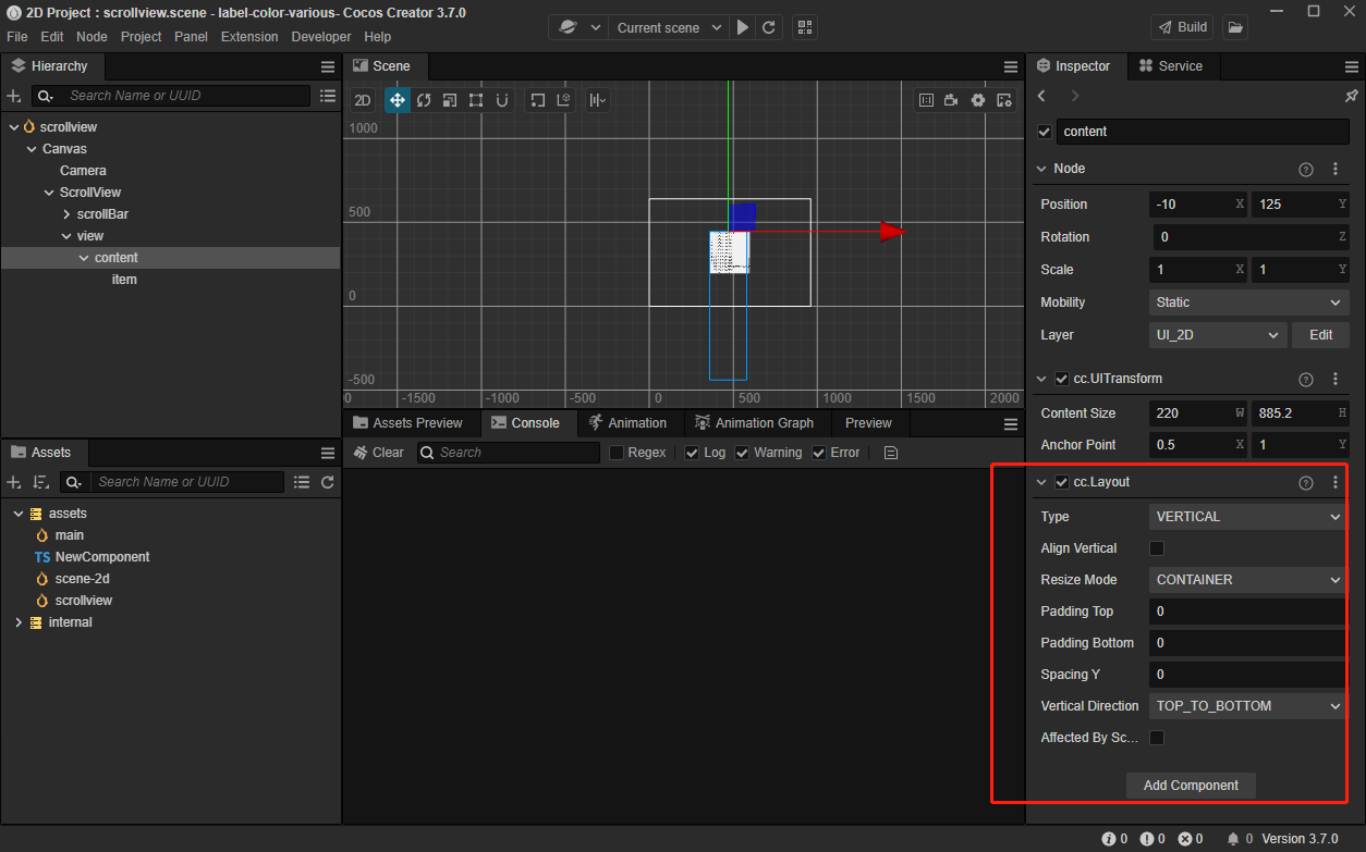 Scrollview When There Are A Lot Of String Lines In The Item S Content