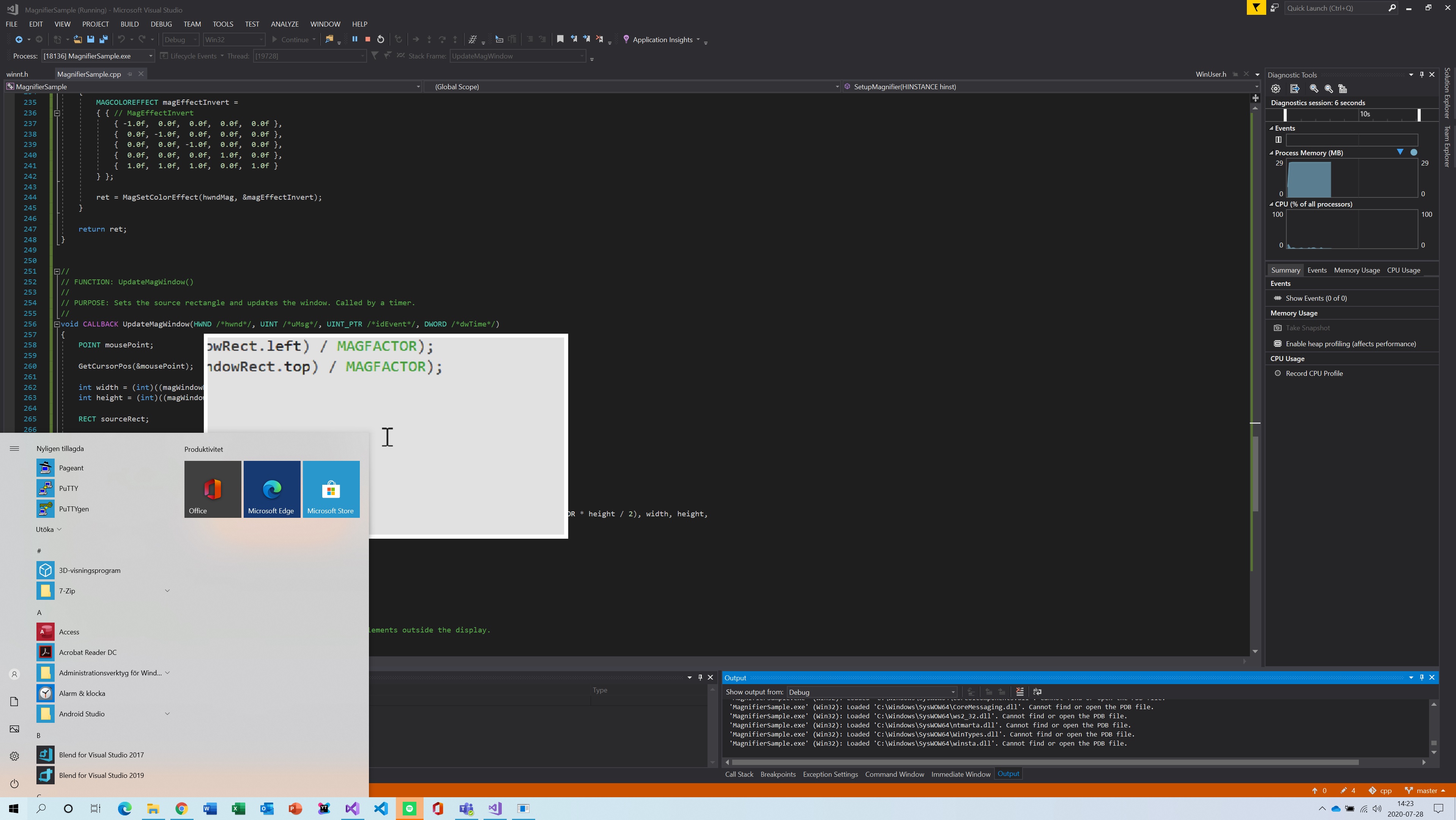 Magnifier Control unable to magnify the taskbar start menu. · Issue #146 · microsoft/Windows ...