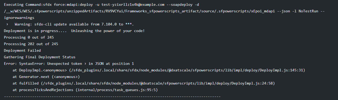 No indication of reason after validate job deployment failure (reopened) · Issue #557 ...
