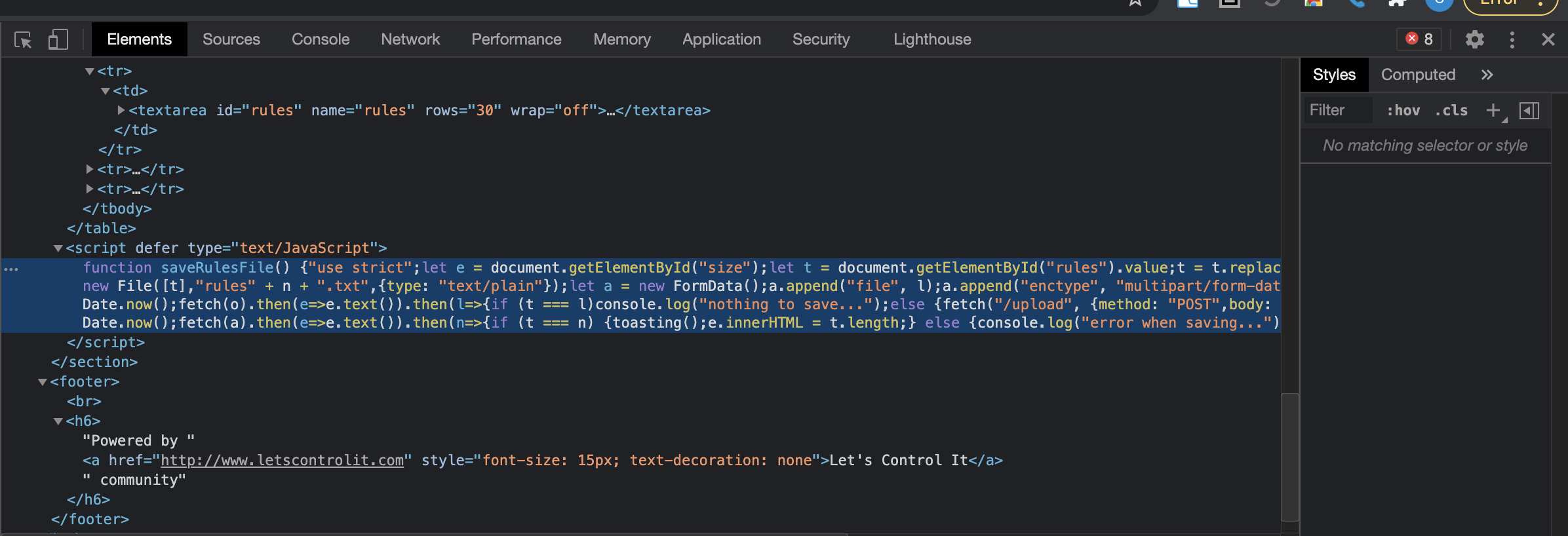 [Rules] Can't save anymore · Issue #3561 · letscontrolit/ESPEasy · GitHub