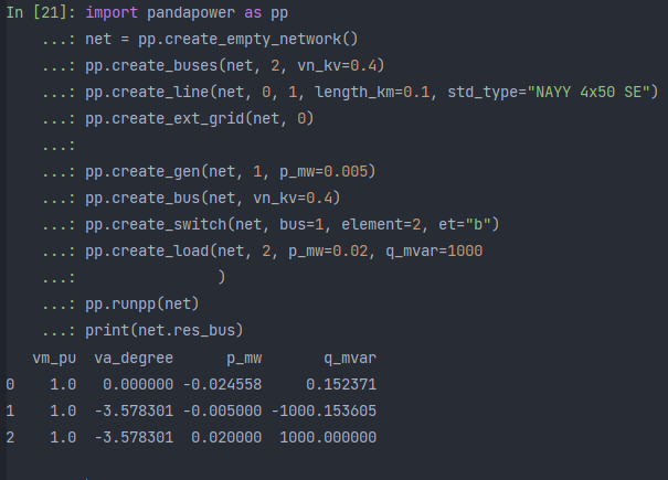 Reactive power at PV buses is silently ignored · Issue #1904 · e2nIEE/pandapower · GitHub