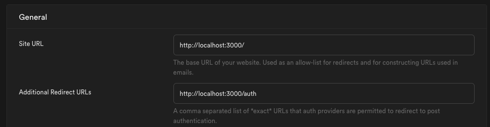 Dashboard should trim spaces between "redirect" links · Issue #3191 · supabase/supabase · GitHub