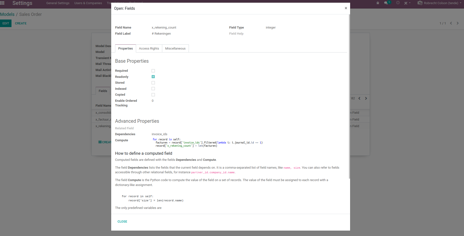 130 Self Not Accessible In New Computed Stored Field · Issue 42905 · Odooodoo · Github
