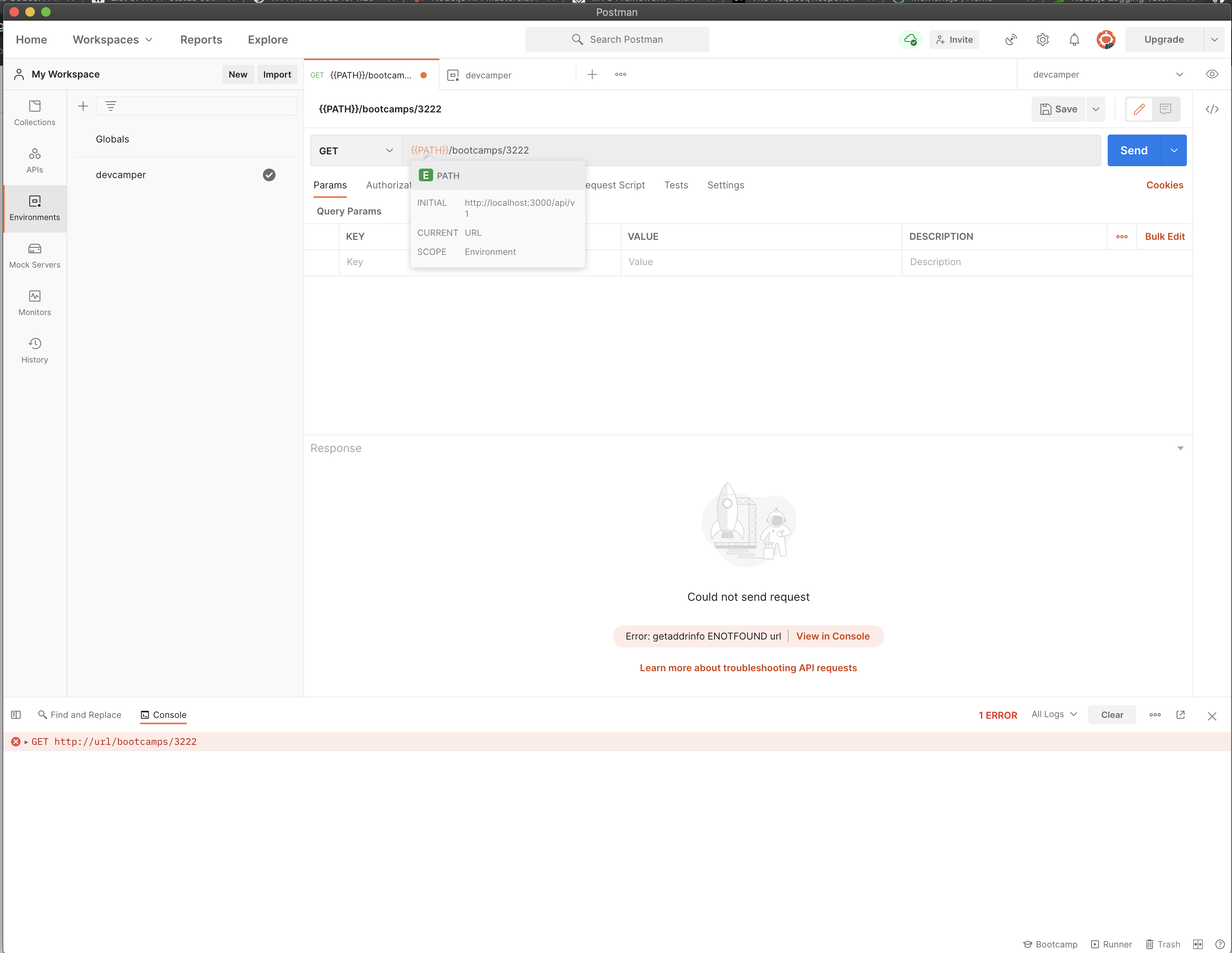 Variables in URL not replaced with environment values. · Issue #7414 · postmanlabs/postman-app ...