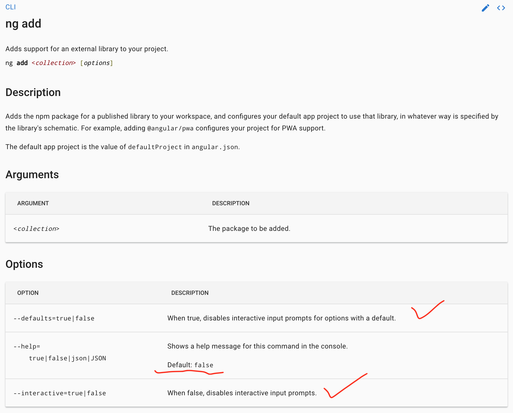 docs: specify default value for CLI options · Issue #28779 · angular/angular · GitHub