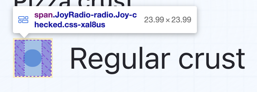 [Radio][Joy] Button indicator is not centered · Issue #35531 · mui/material-ui · GitHub
