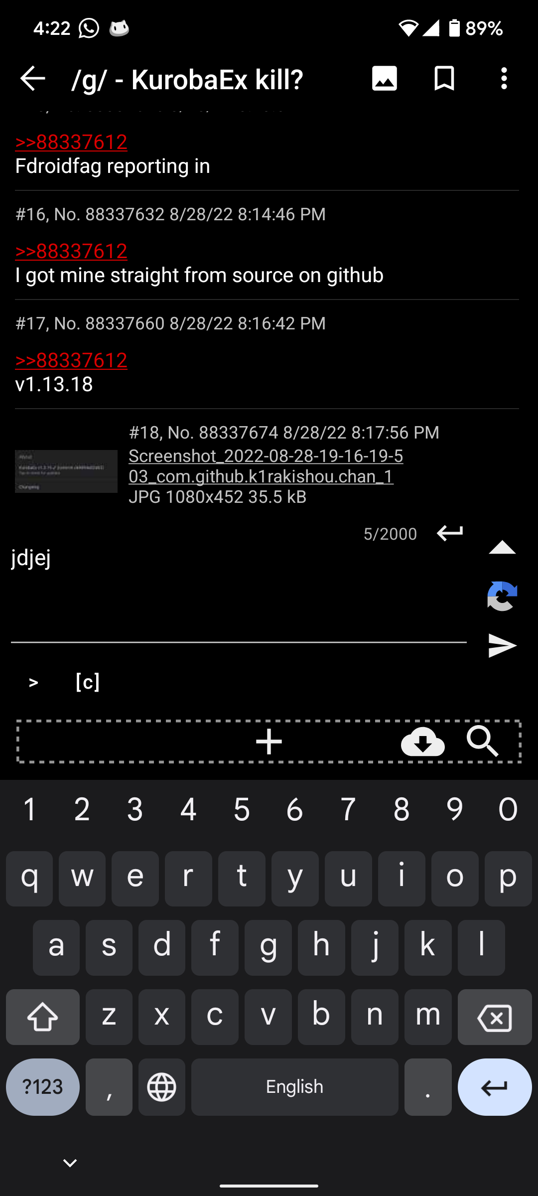 Reply field problem ? · Issue #805 · K1rakishou/Kuroba-Experimental · GitHub