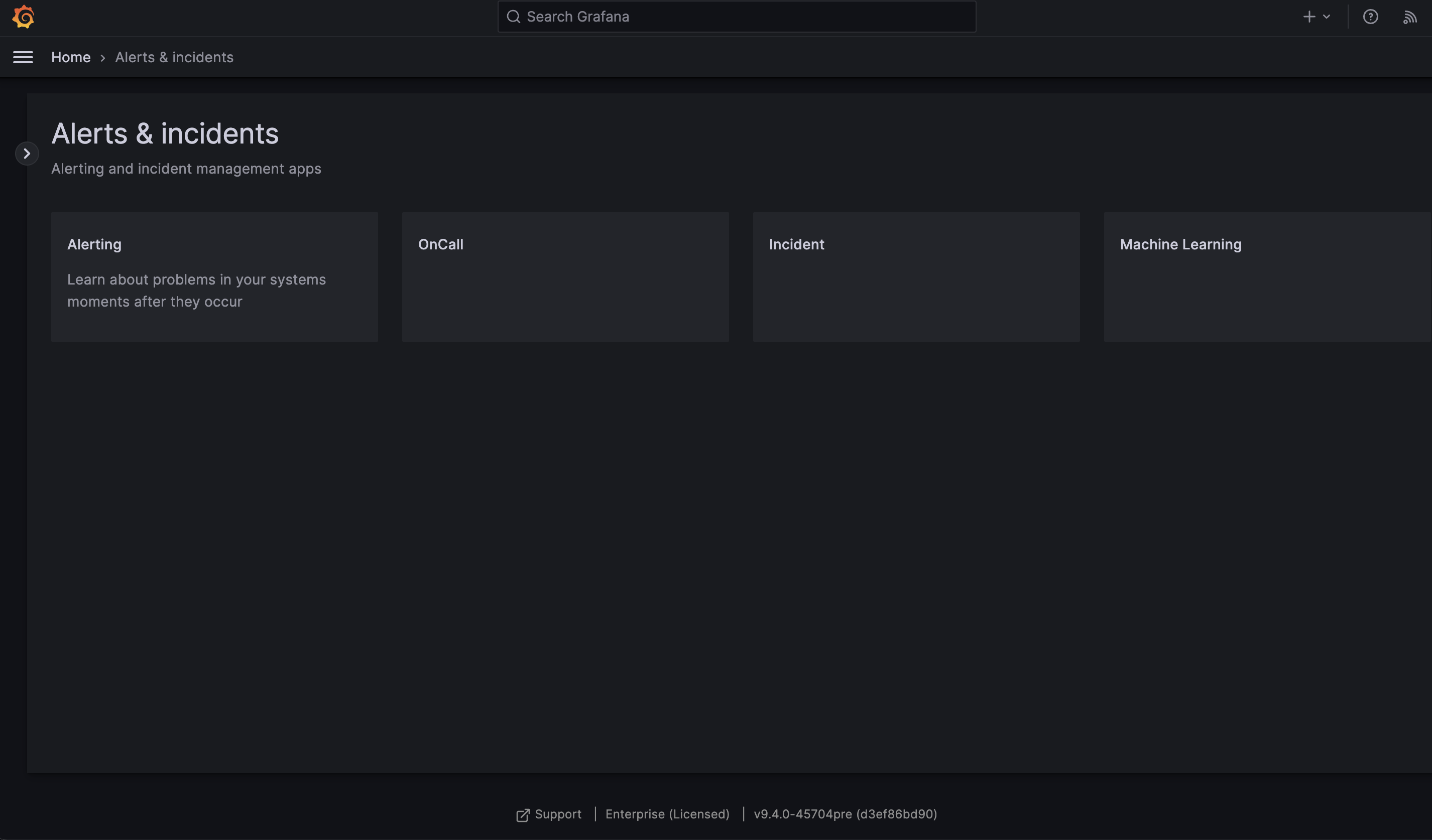 Nav: no text for OnCall in the "/alerts-and-incidents" page · Issue #1003 · grafana/oncall · GitHub