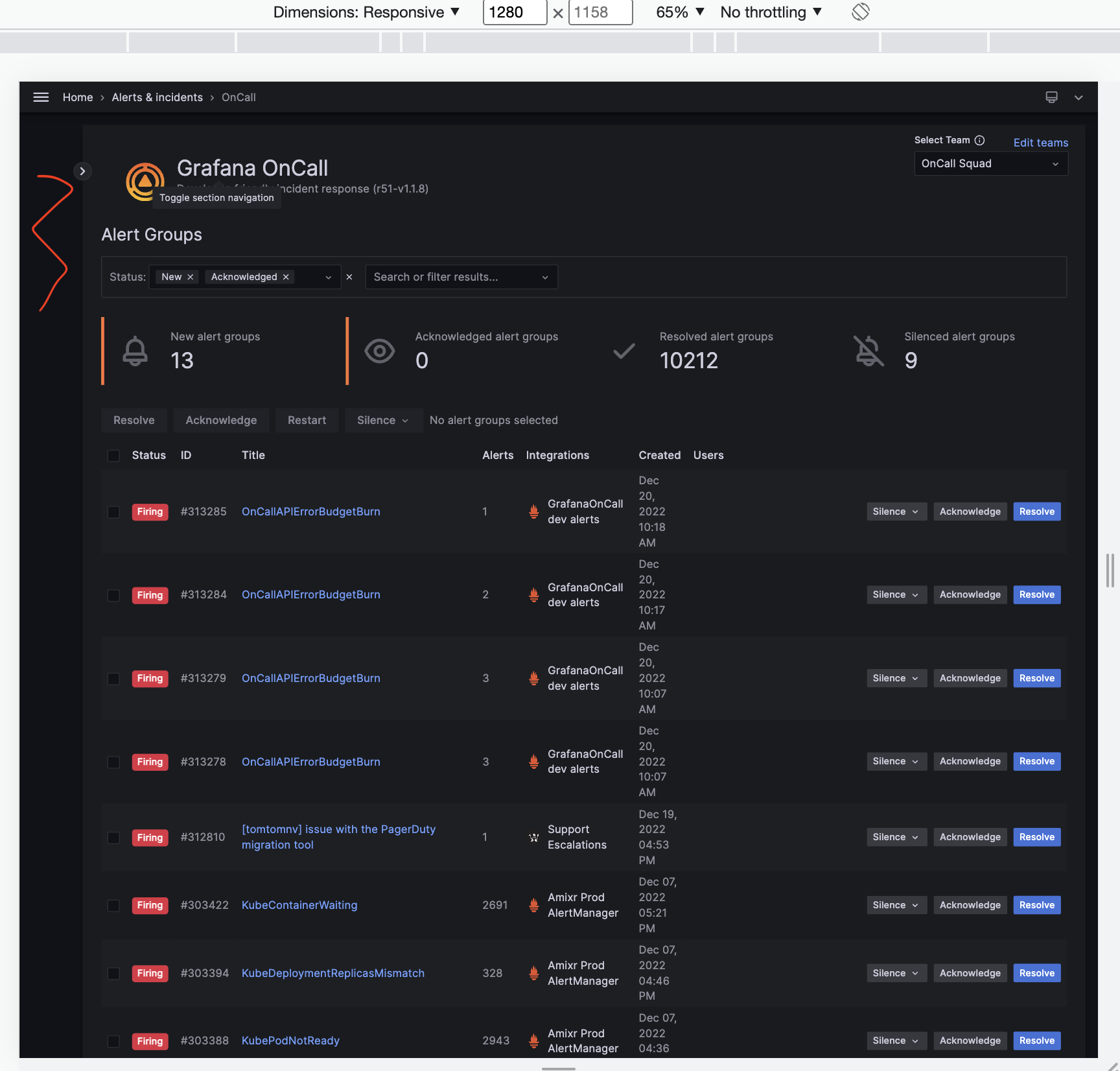 Nav: left margin on smaller screens · Issue #1026 · grafana/oncall · GitHub