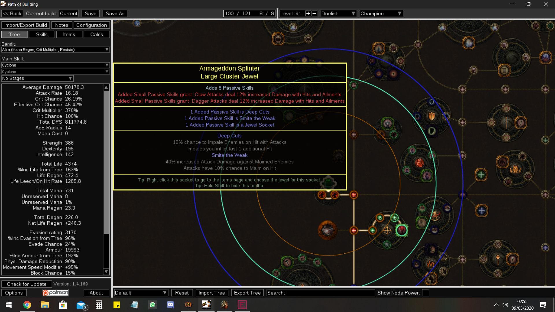 Cluster jewels not adding nodes? · Issue #1951 · Openarl/PathOfBuilding · GitHub