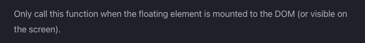 Floating Ui Flip Middleware Not Working When Scrolling The Page · Issue 1714 · Floating Ui
