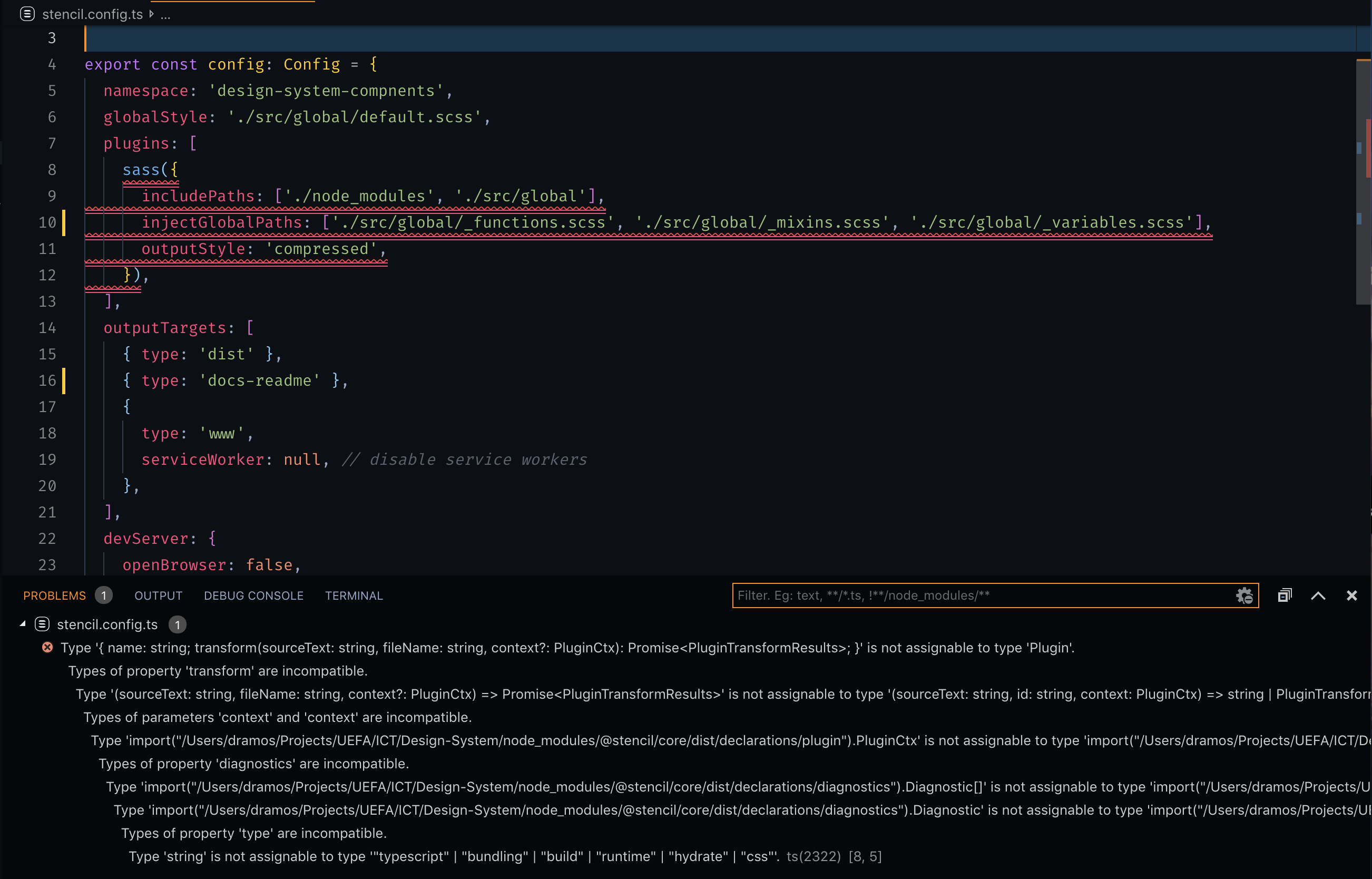 Plugins linting error with stencil one · Issue #1538 · ionic-team/stencil · GitHub