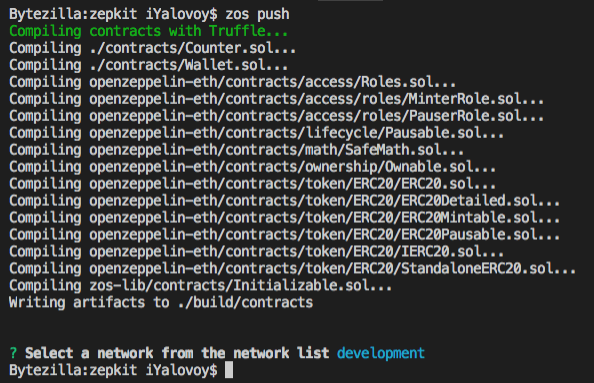 `zos push` command doesn't provide any meaningful output if there is nothing to push. · Issue ...