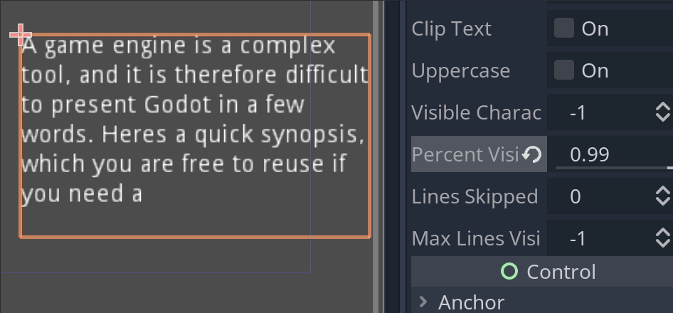 Label set_percent_visible is not correct if there are spaces in the text · Issue #35668 ...
