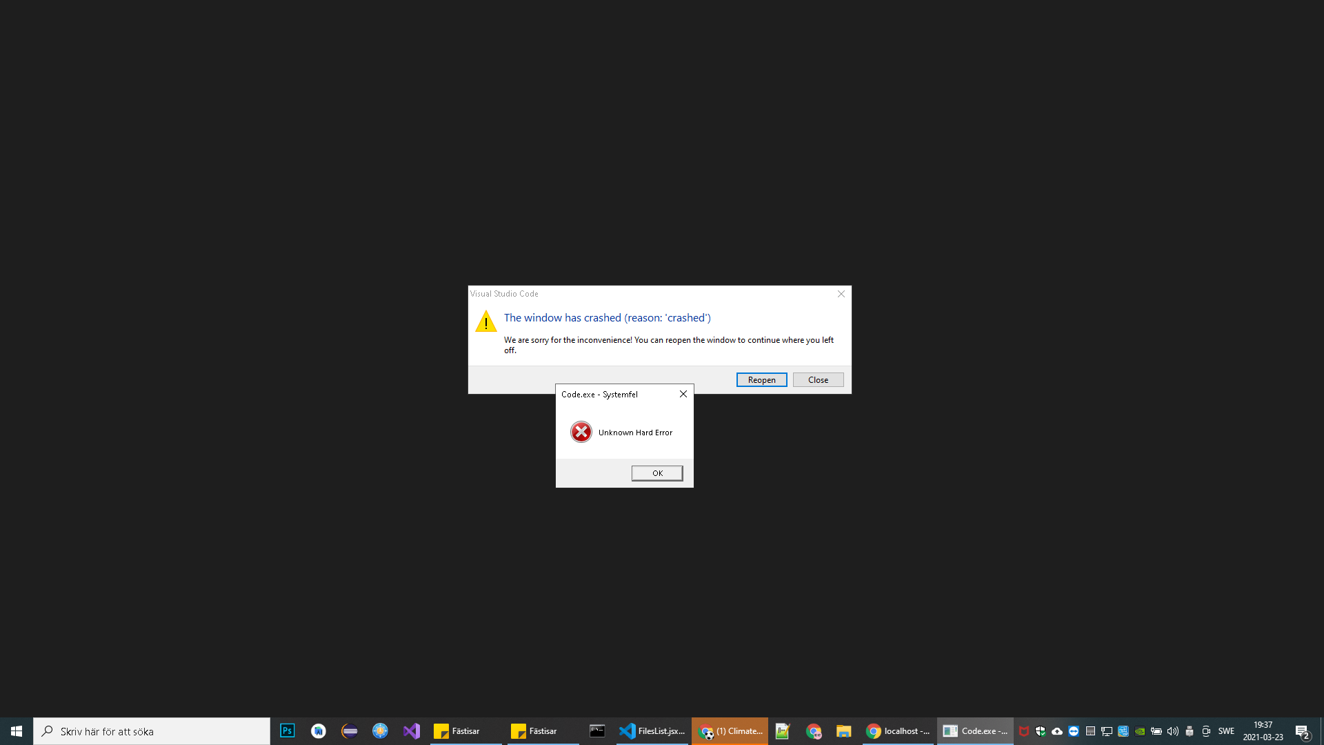 VSCode freezing laptop when debugging against chrome V89 · Issue #119647 · microsoft/vscode · GitHub