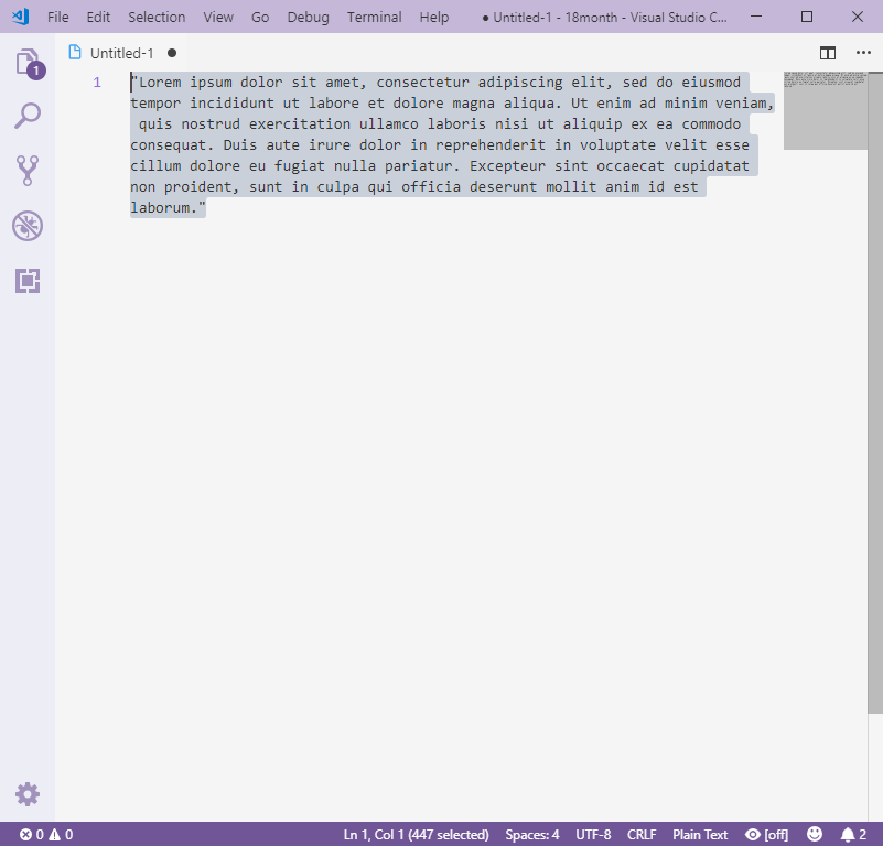 Word wrapping renders spaces as first characters on a line · Issue #74607 · microsoft/vscode ...