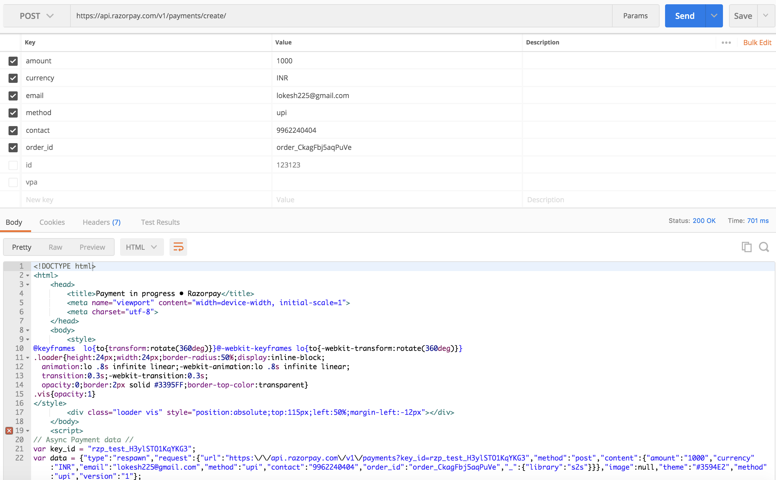 Unable to integrate payment api · Issue #50 · razorpay/razorpay-java · GitHub