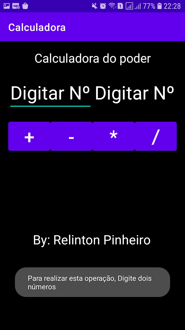 GitHub - Relinton/AppCalculadoraEmJava
