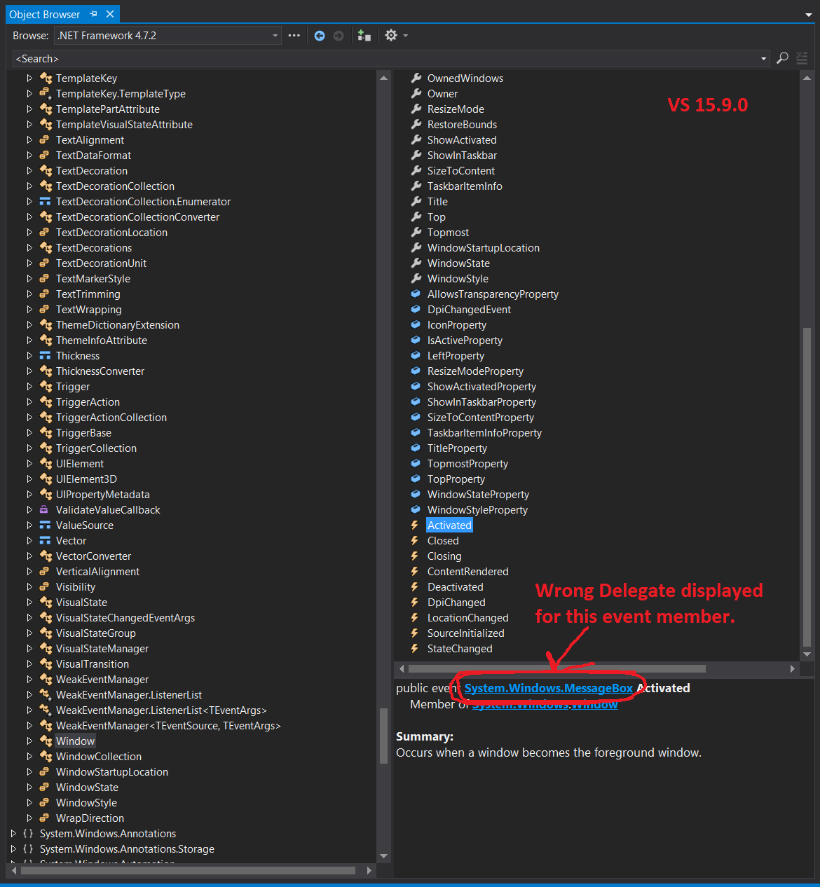 Object Browser displays incorrect objects/members, and is painfully slow · Issue #30371 · dotnet ...