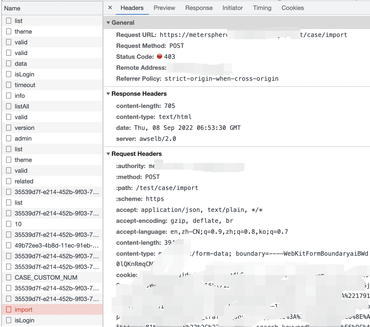 [BUG] 功能用例页面部分操作报错 403，然后直接跳转到 setting 页面 · Issue #17794 · metersphere/metersphere · GitHub