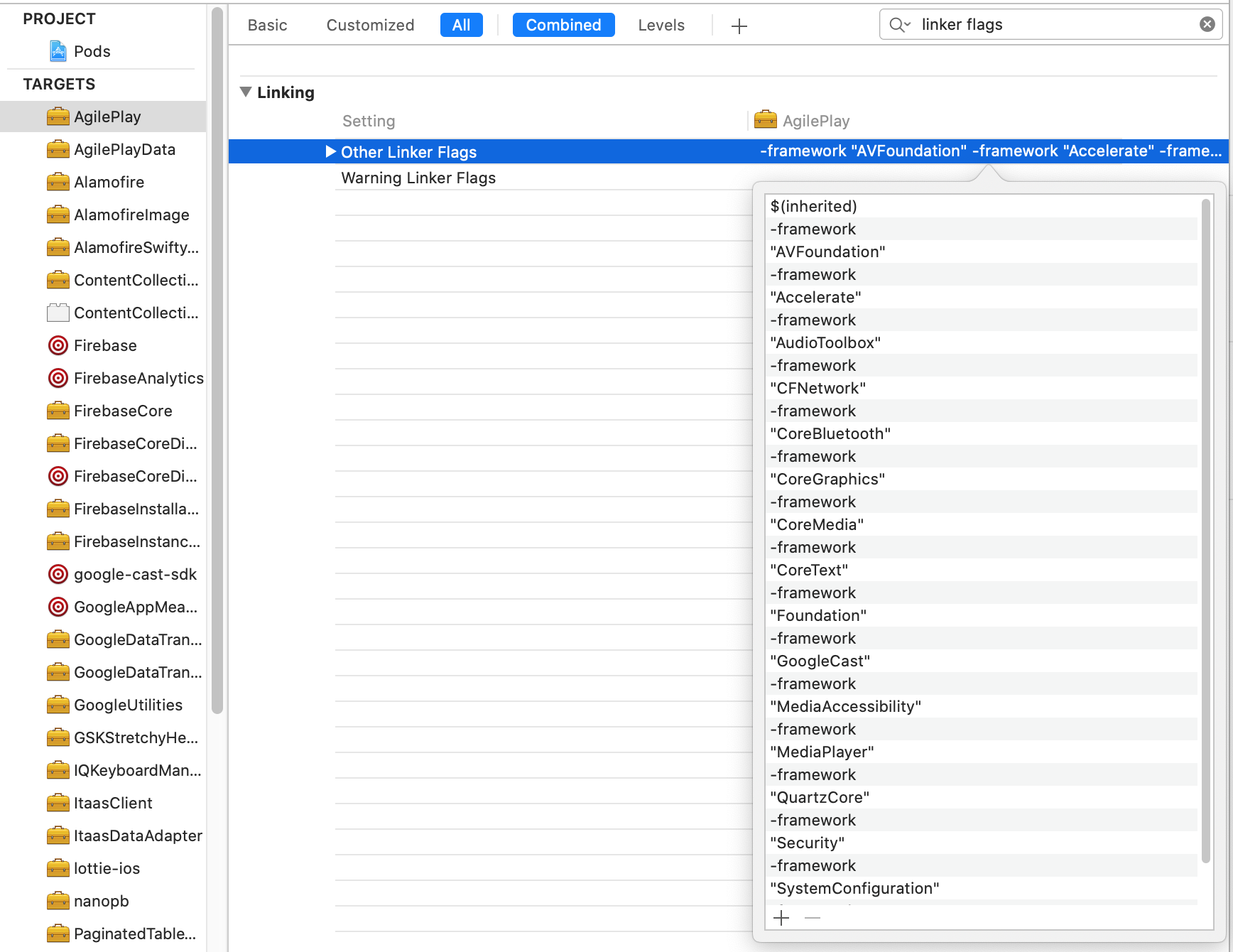 Linker Errors With Firebase Analytics Integration In Pod Private Project · Issue 4976