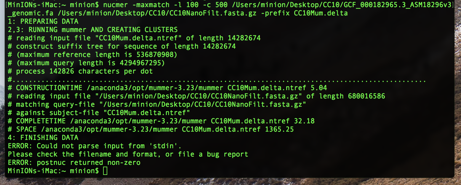 nucmer not run? · Issue #87 · mummer4/mummer · GitHub