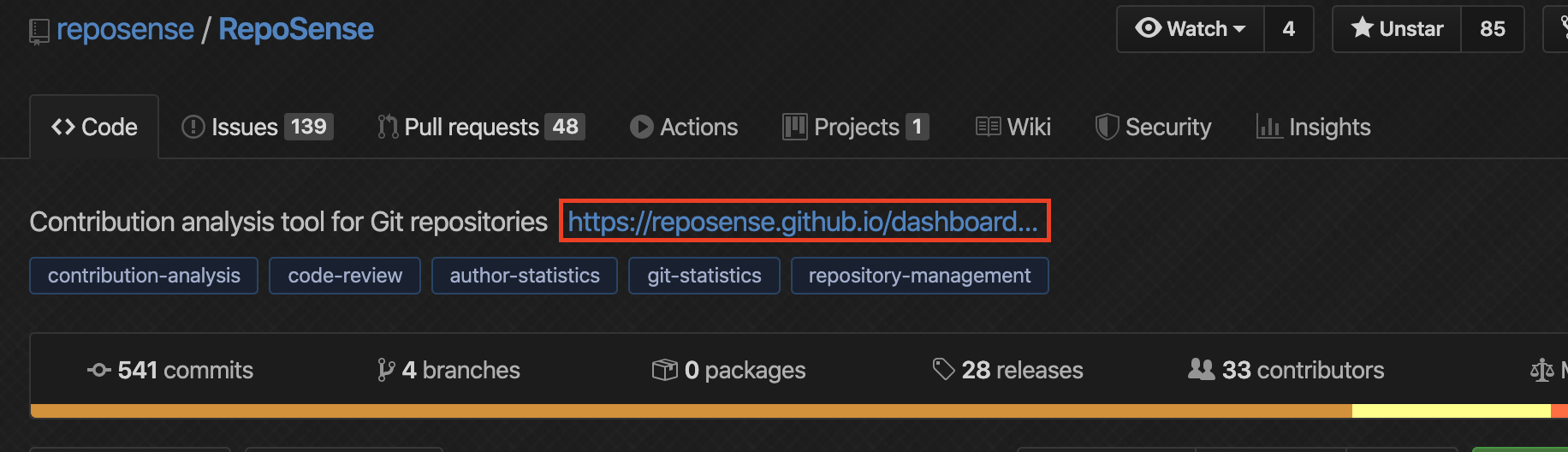 Change preview link in our GitHub home page · Issue #1196 · reposense/RepoSense · GitHub