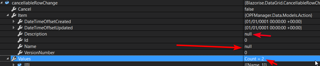 Datagrid RowInserting populating TItem · Issue #844 · Megabit/Blazorise · GitHub