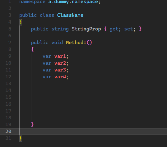 Sticky Scroll Doesn T Show Class Name Method Name Etc When The Opening Brace Of The Scope Is