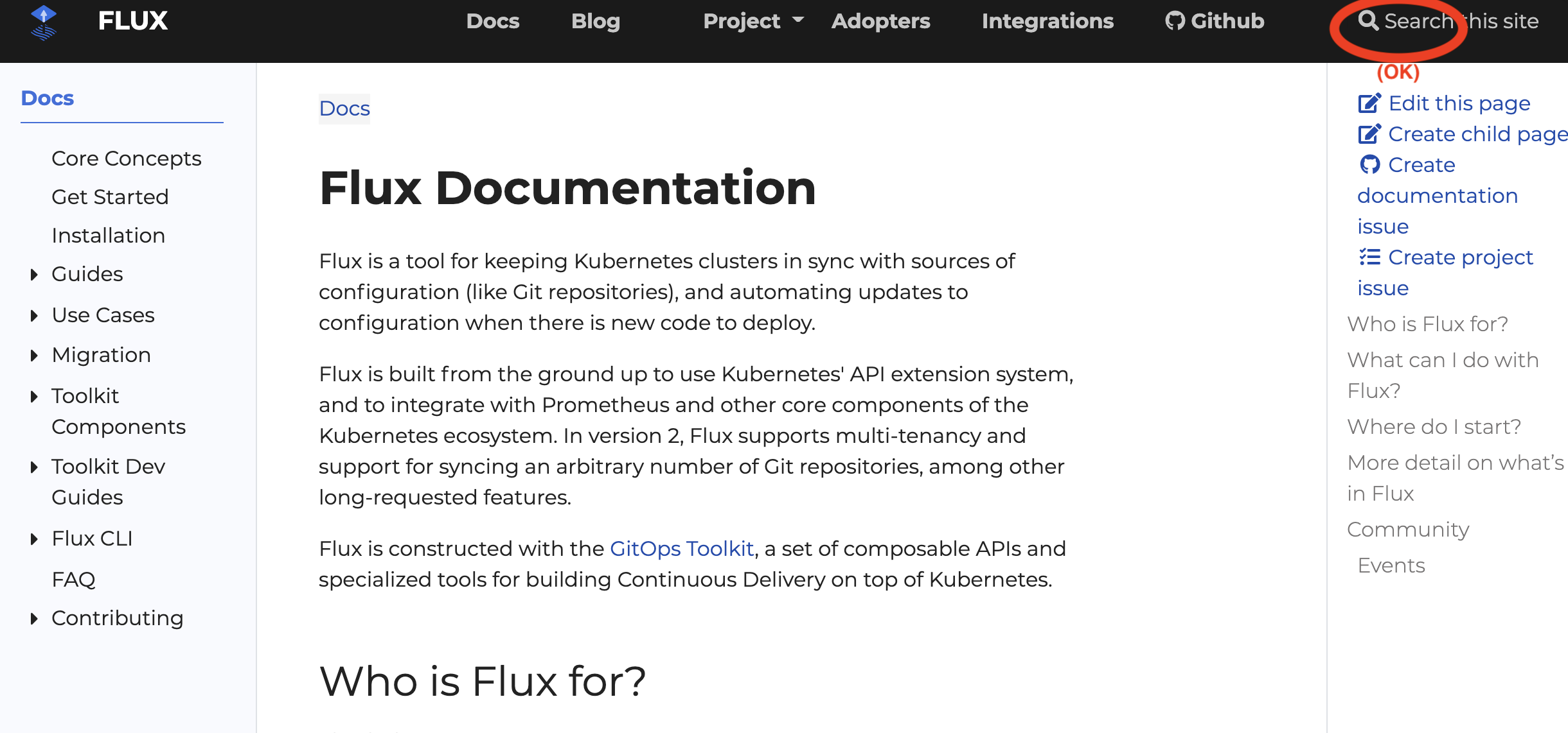 Double search input - second non-functioning input on small screens · Issue #504 · fluxcd ...