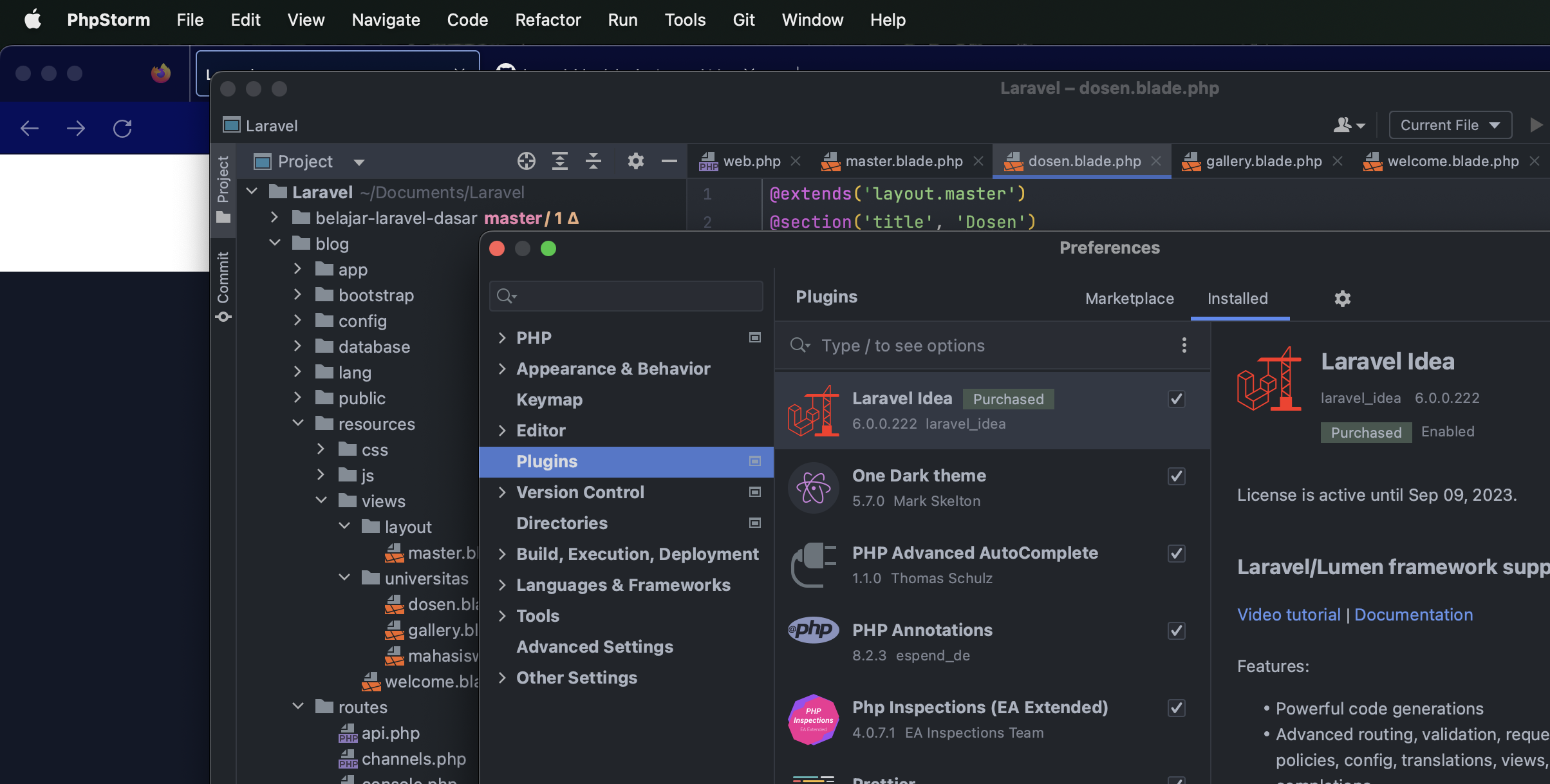 [bug] Cannot Run Laravel Idea Nothing Menu Laravel Shown · Issue 670 · Laravel Idea Plugin