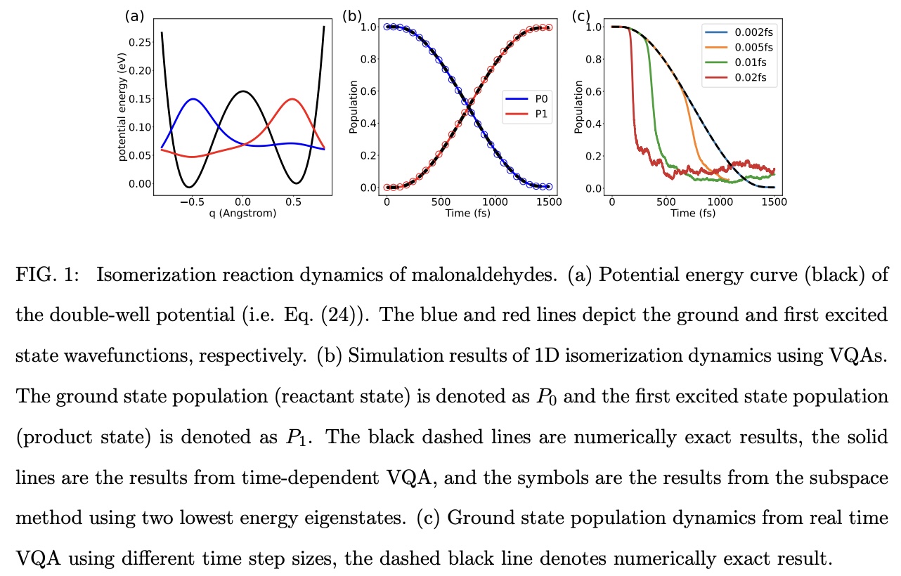 Variational Quantum Simulation of Chemical Dynamics with Quantum ...