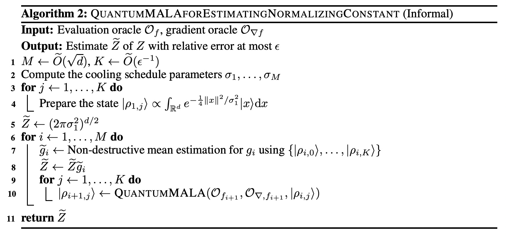 Quantum Algorithms For Sampling Log Concave Distributions And Estimating Normalizing Constants