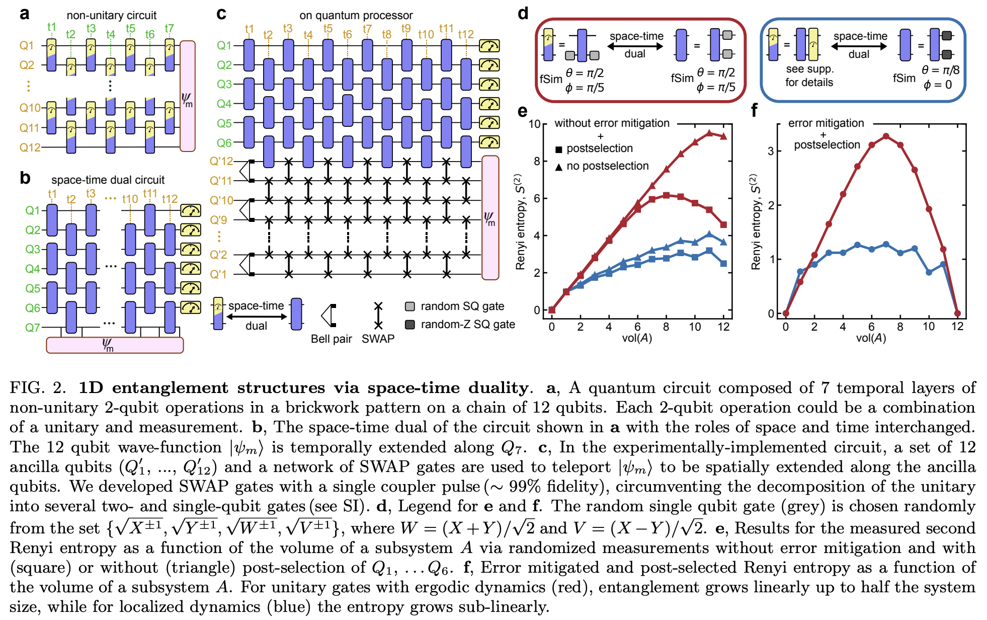 Quantum information phases in space-time: measurement-induced entanglement and teleportation on ...