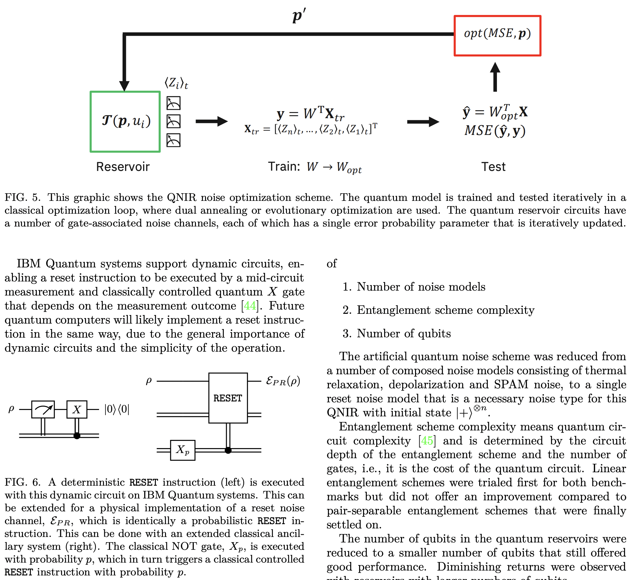 Optimizing Quantum Noise-induced Reservoir Computing for Nonlinear and Chaotic Time Series ...