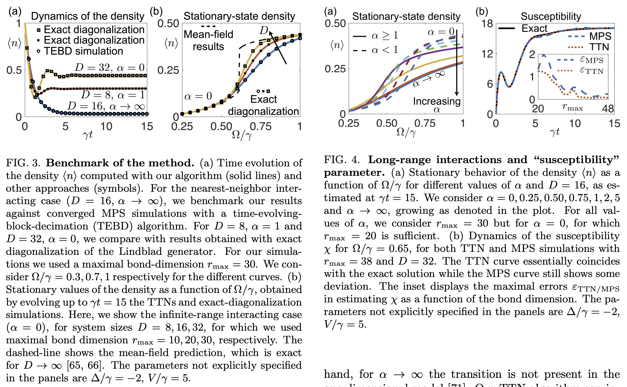 Numerical simulations of long-range open quantum many-body dynamics with tree tensor networks ...