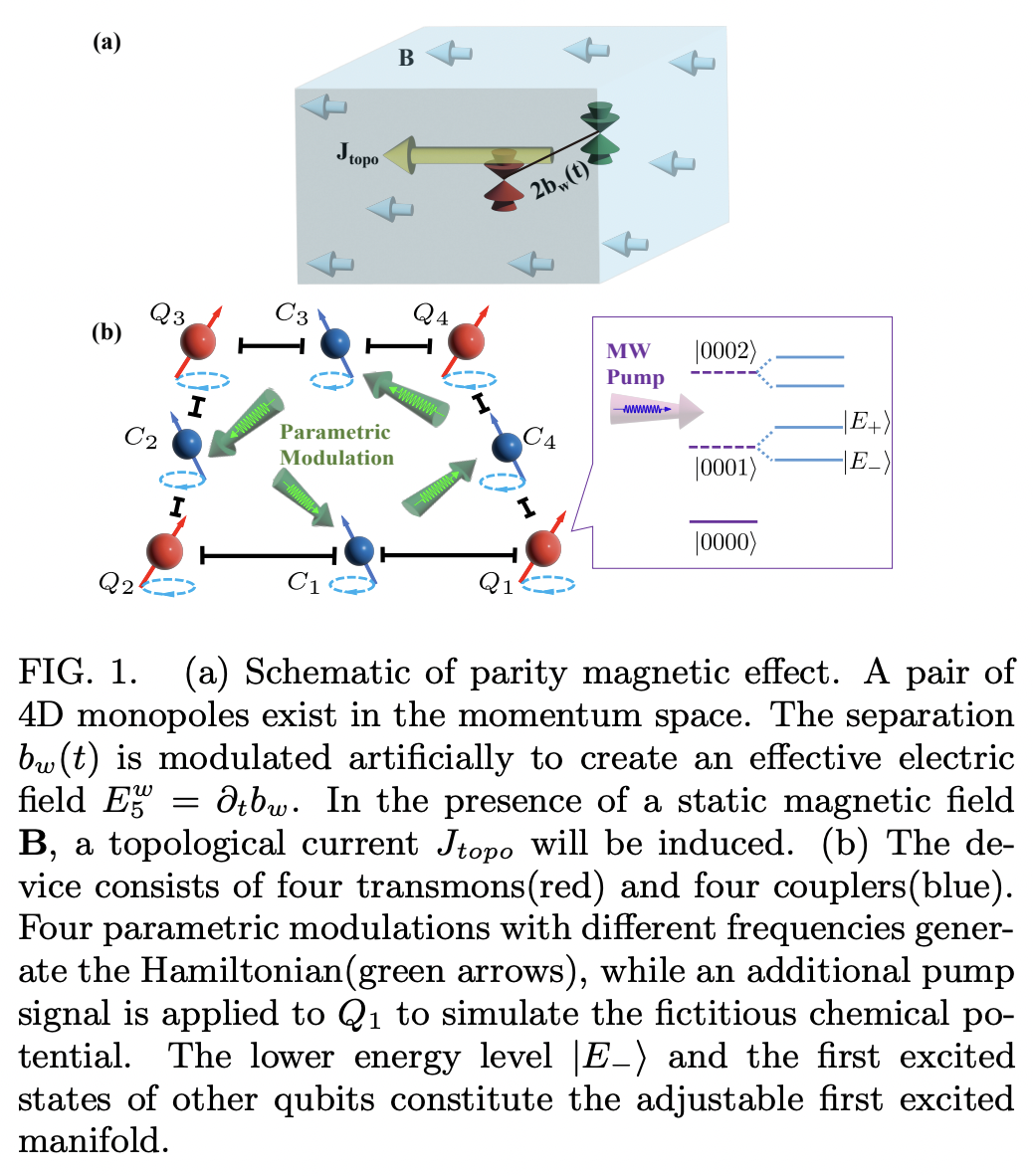 Exploring Parity Magnetic Effects Through Experimental Simulation With Superconducting Qubits