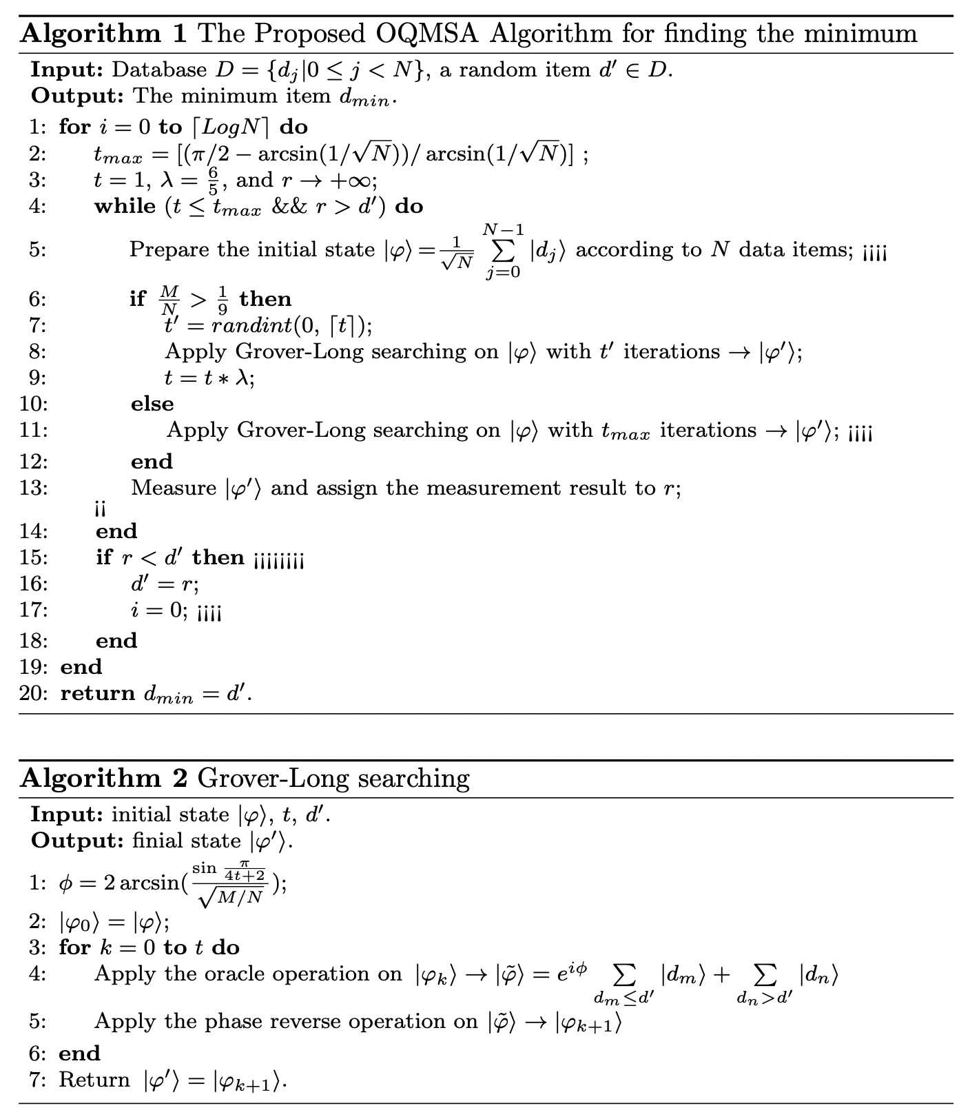An optimized quantum minimum searching algorithm with sure-success ...