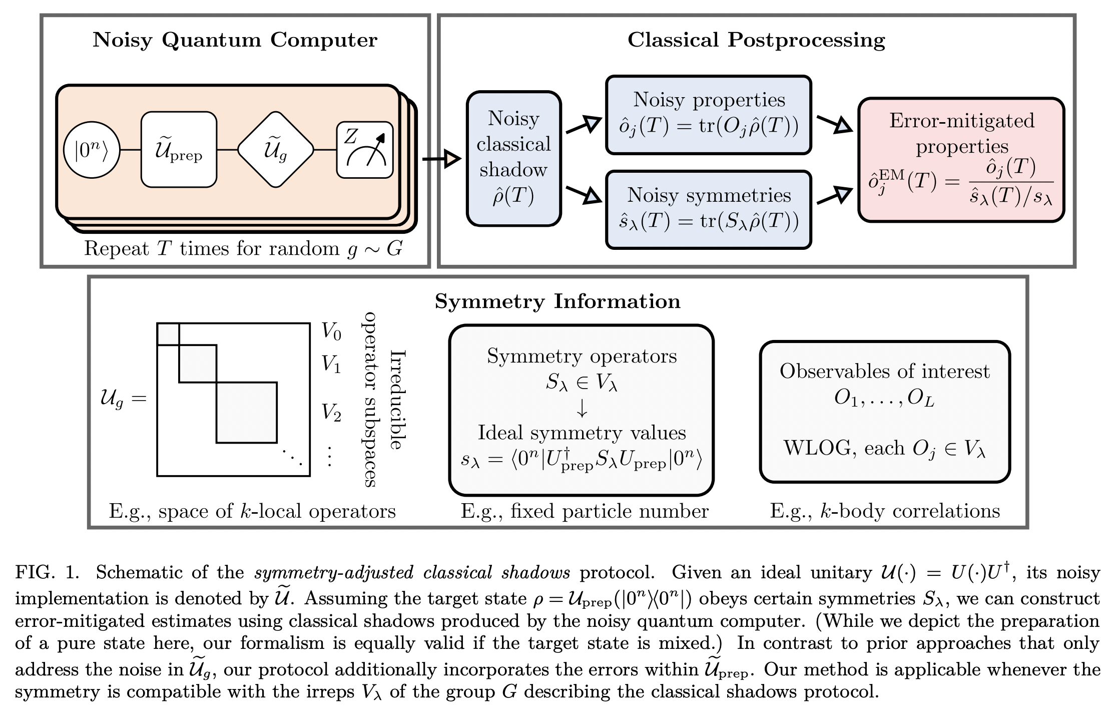Group Theoretic Error Mitigation Enabled By Classical Shadows And Symmetries · Issue 6213